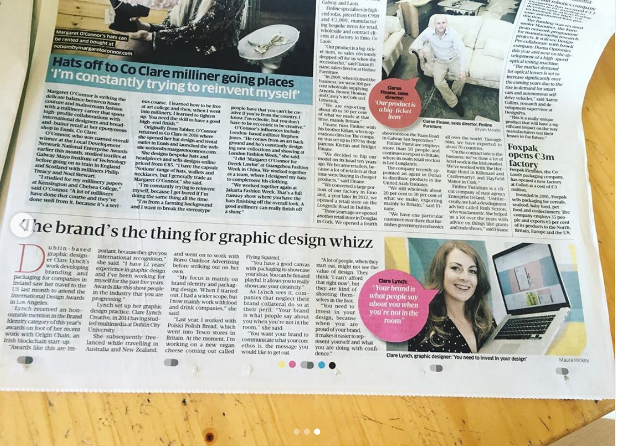 Sunday Business Post Newspaper Feature | Clare Lynch Creative – Graphic ...